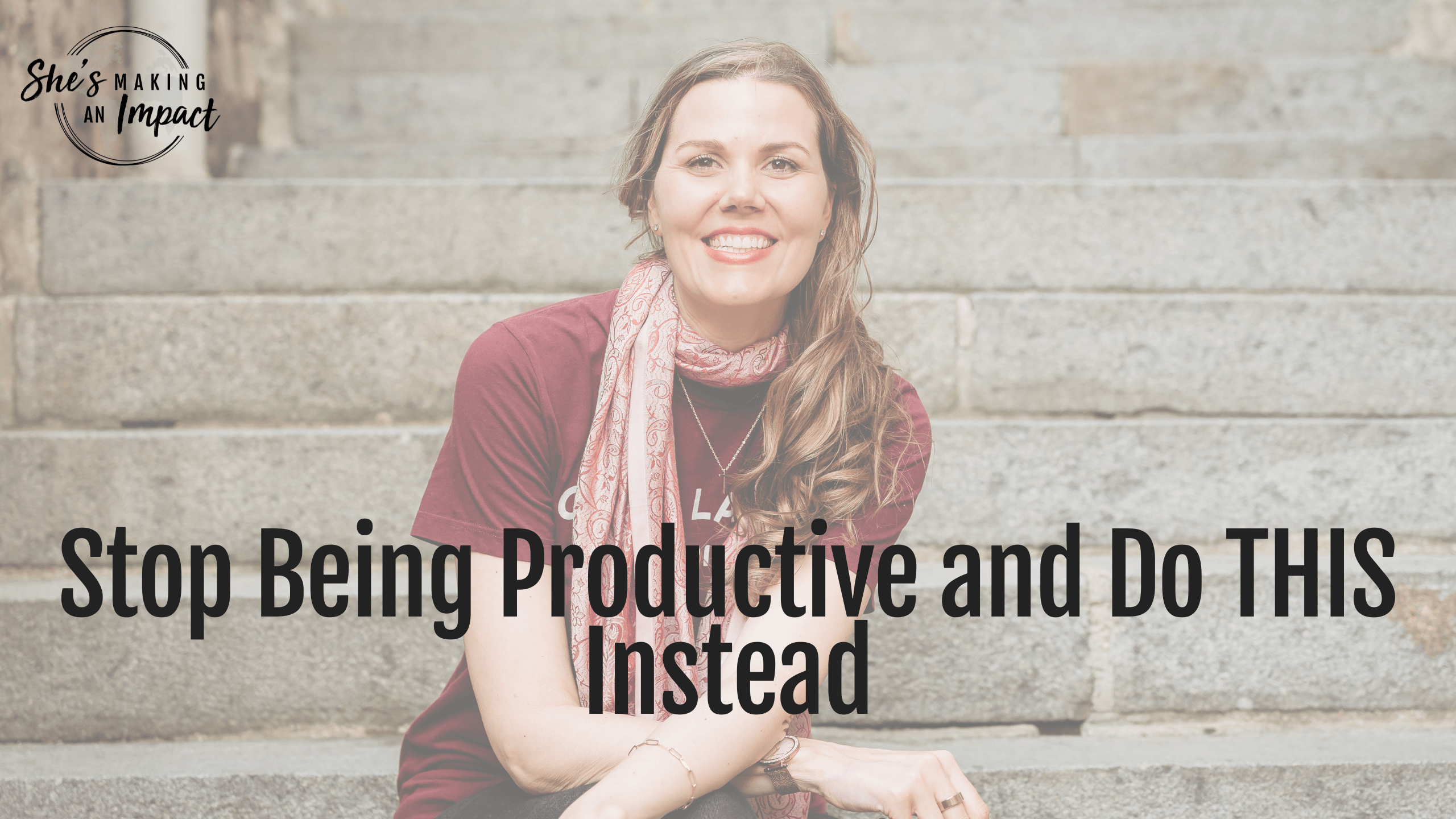 Stop Being Productive and Do THIS Instead - Rachel Ngom